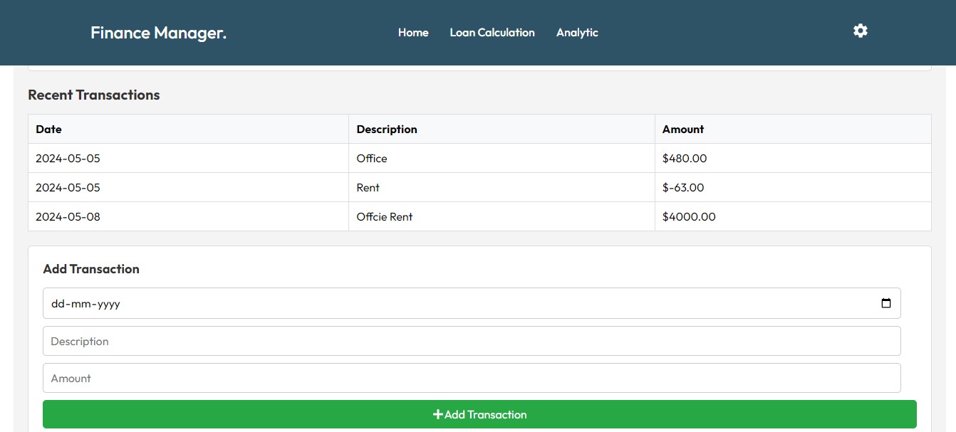 Personal finance Mangaer | Devpost