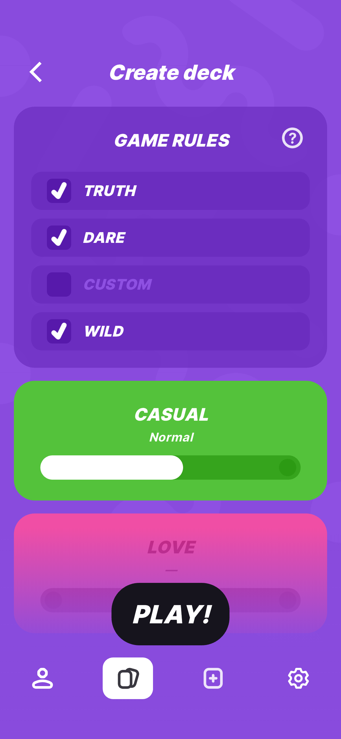 Party Animals! - Truth or Dare Game | Devpost