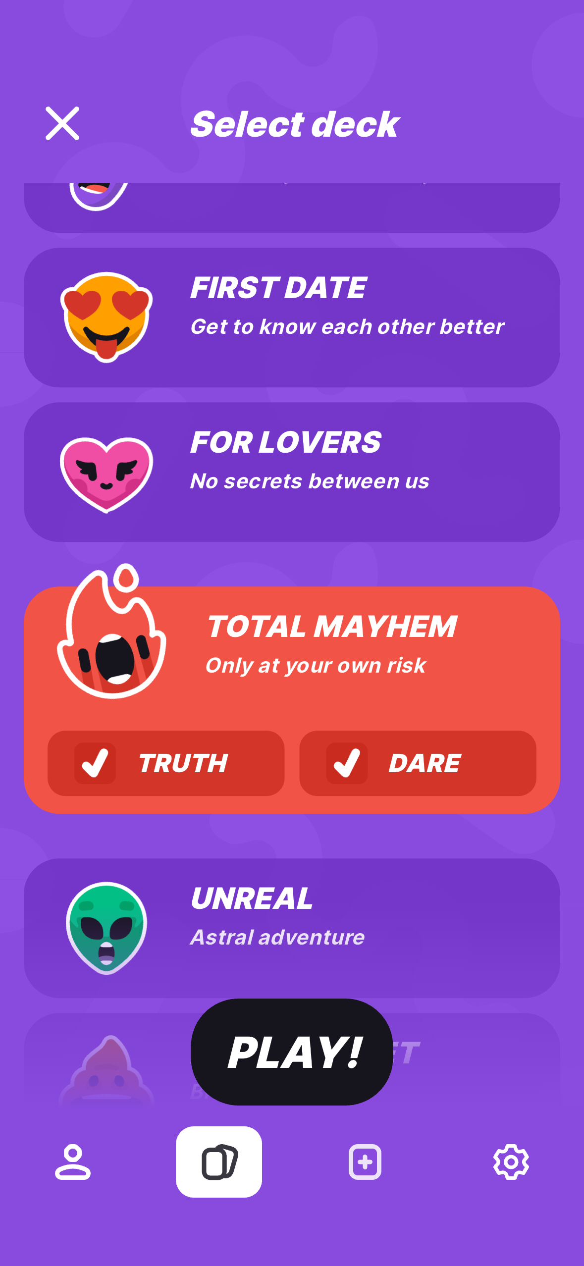 Party Animals! - Truth or Dare Game | Devpost