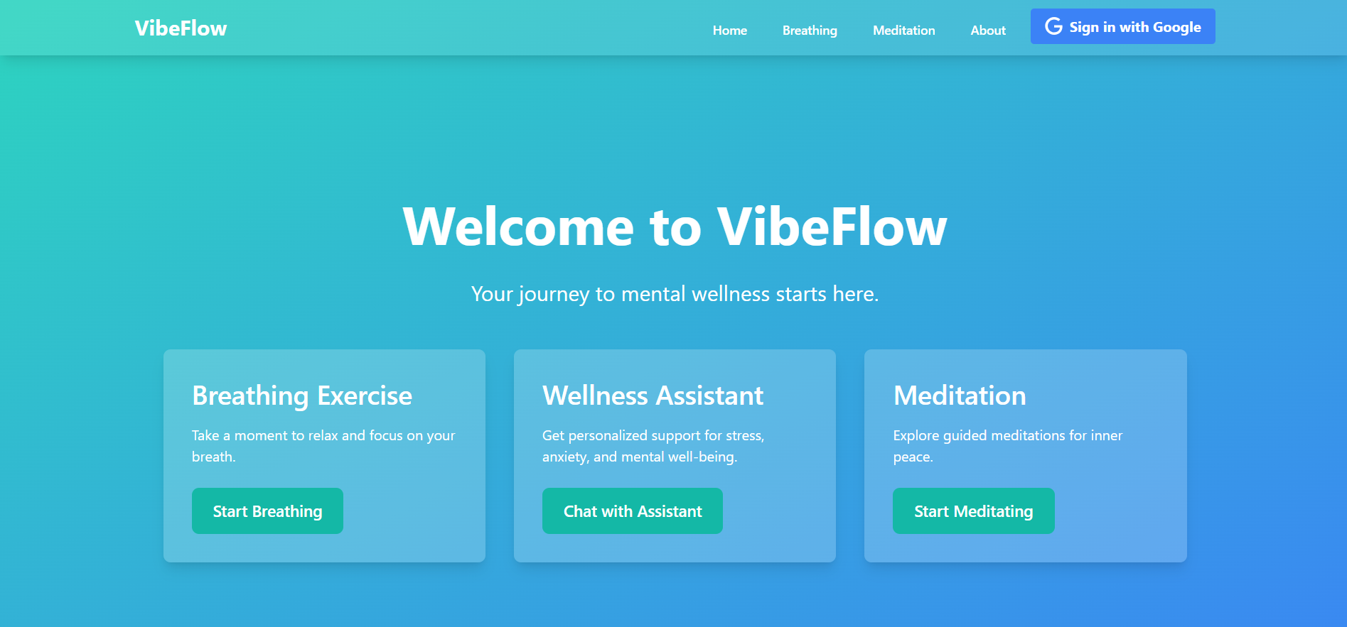VibeFlow for mental well-being | Devpost