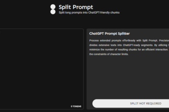 SplitPrompt - ChatGPT Prompt Splitter | Devpost
