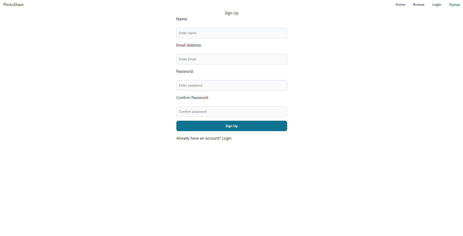 Photo Sharing App | Devpost