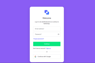 Customized login box using Auth0 Dashboard | Devpost