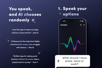 DecideAI - AI Voice Decision Maker | Devpost