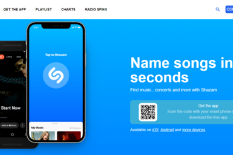 Shazam music web app | Devpost
