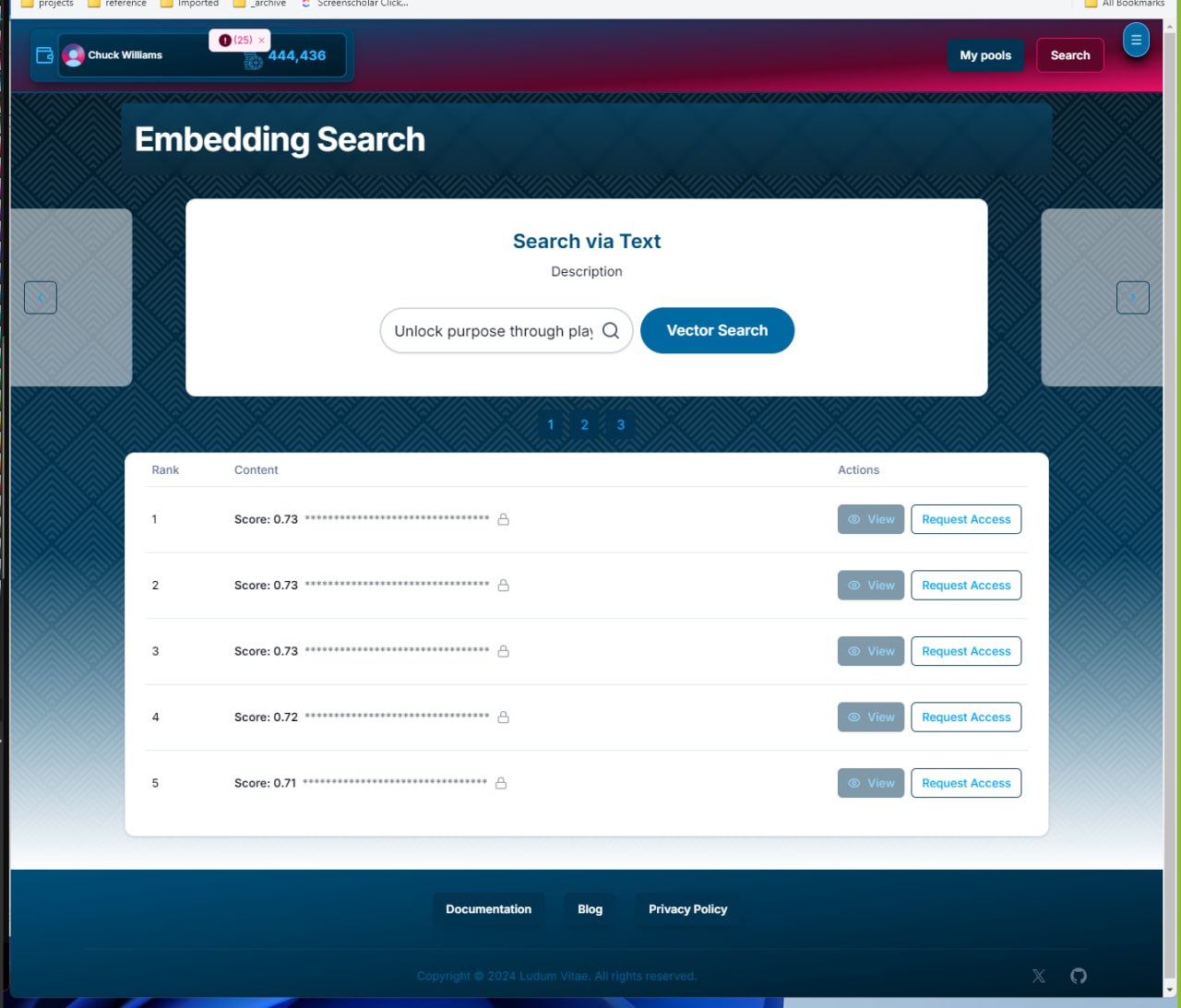 Purpose Pool: powered by Ludum Vitae | Devpost