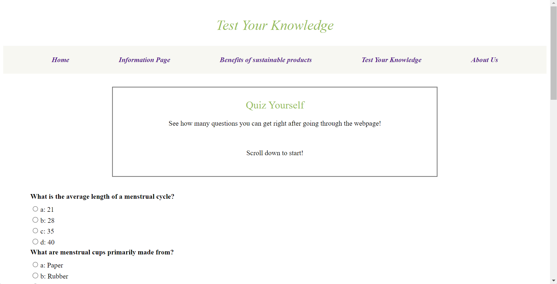 Sustainable Cycle | Devpost