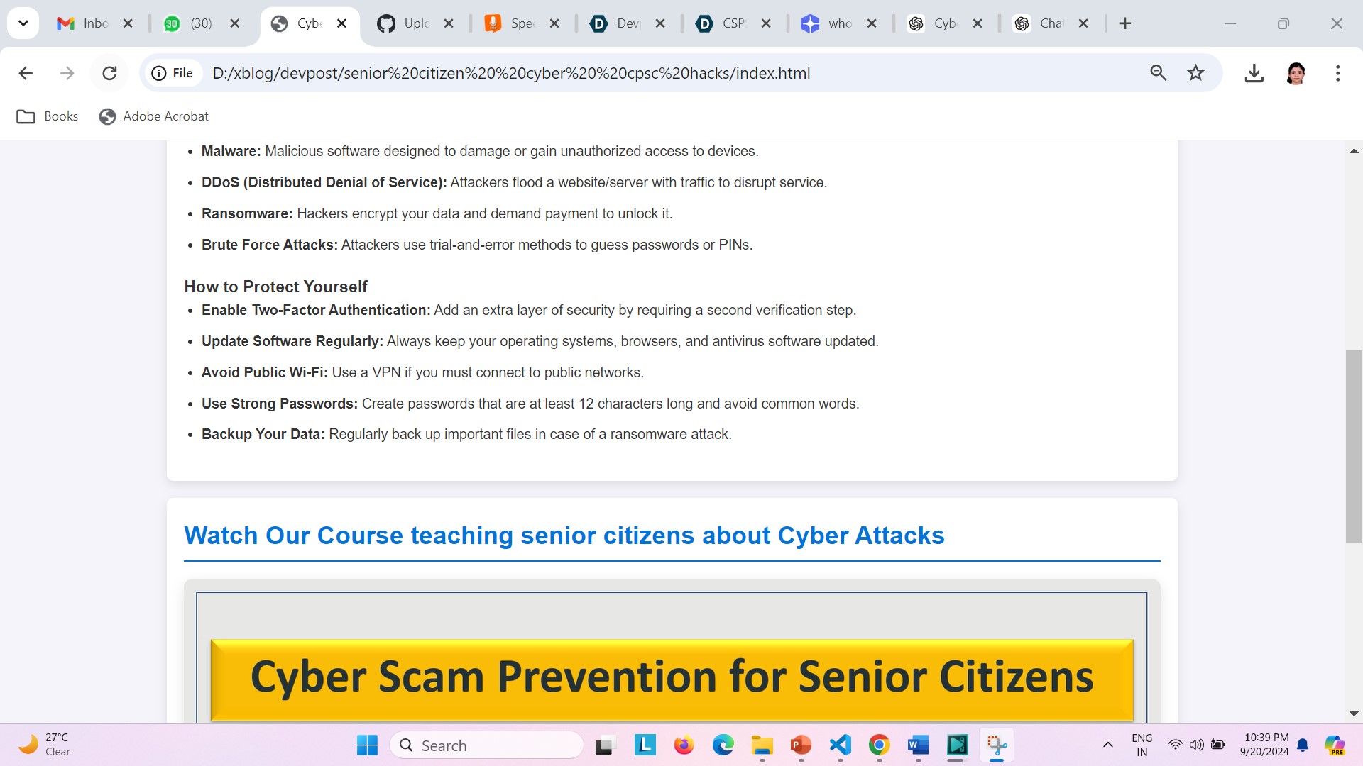 Cyber Scam Awareness for Seniors | Devpost