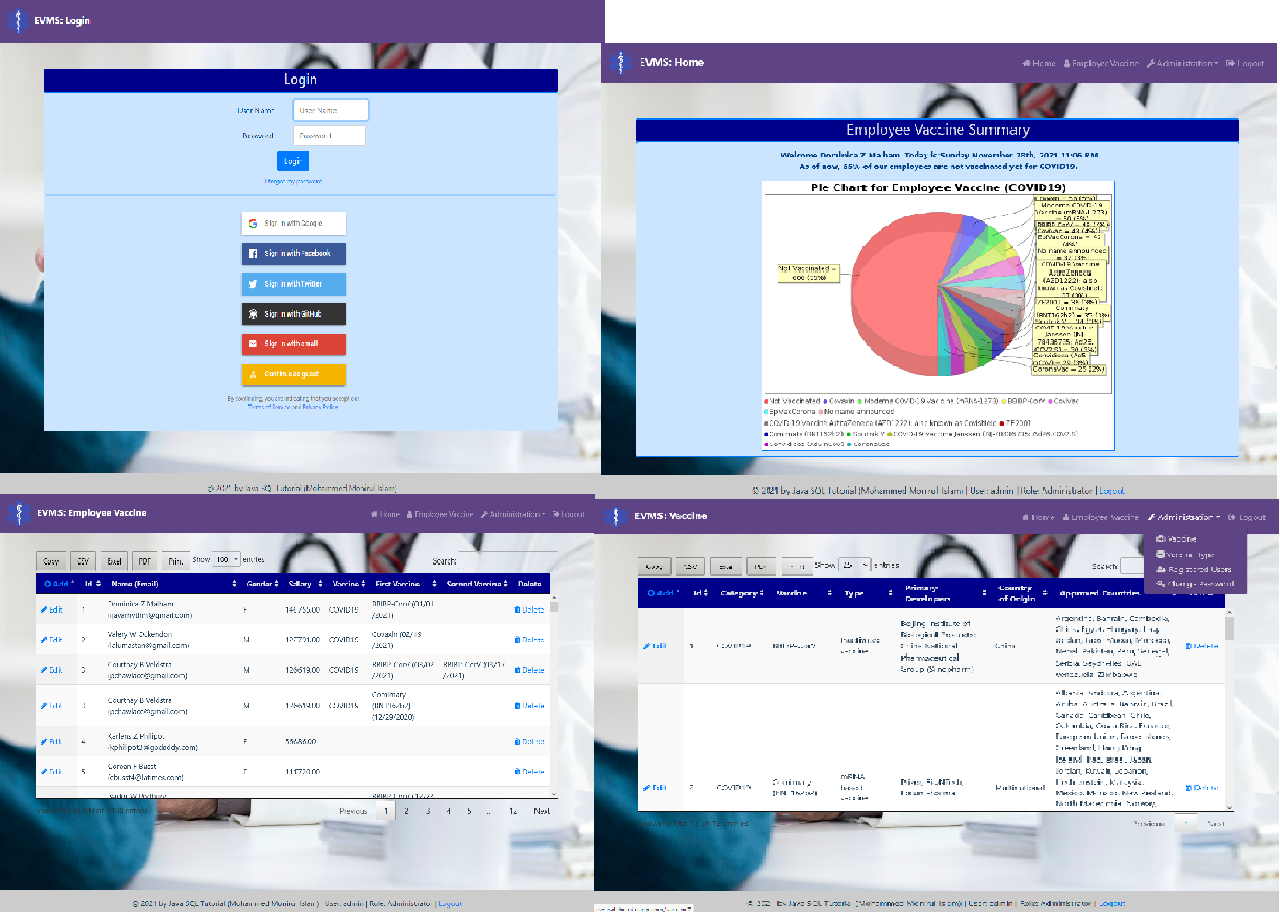 Employee Vaccination Management System | Devpost