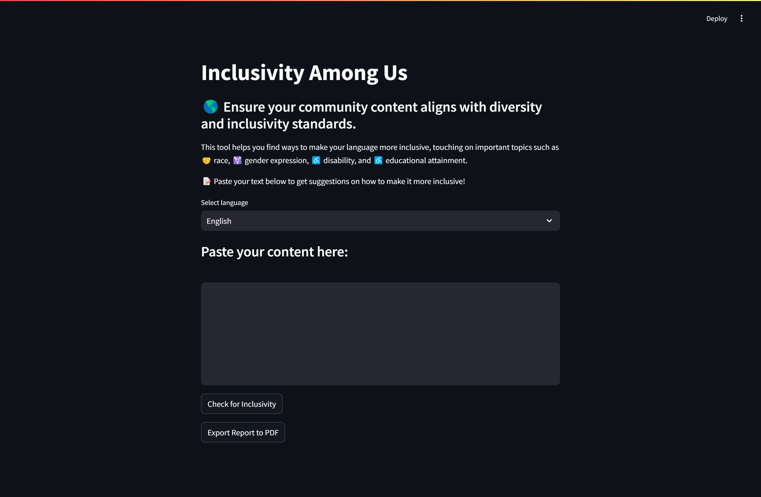 Inclusivity Among Us | Devpost