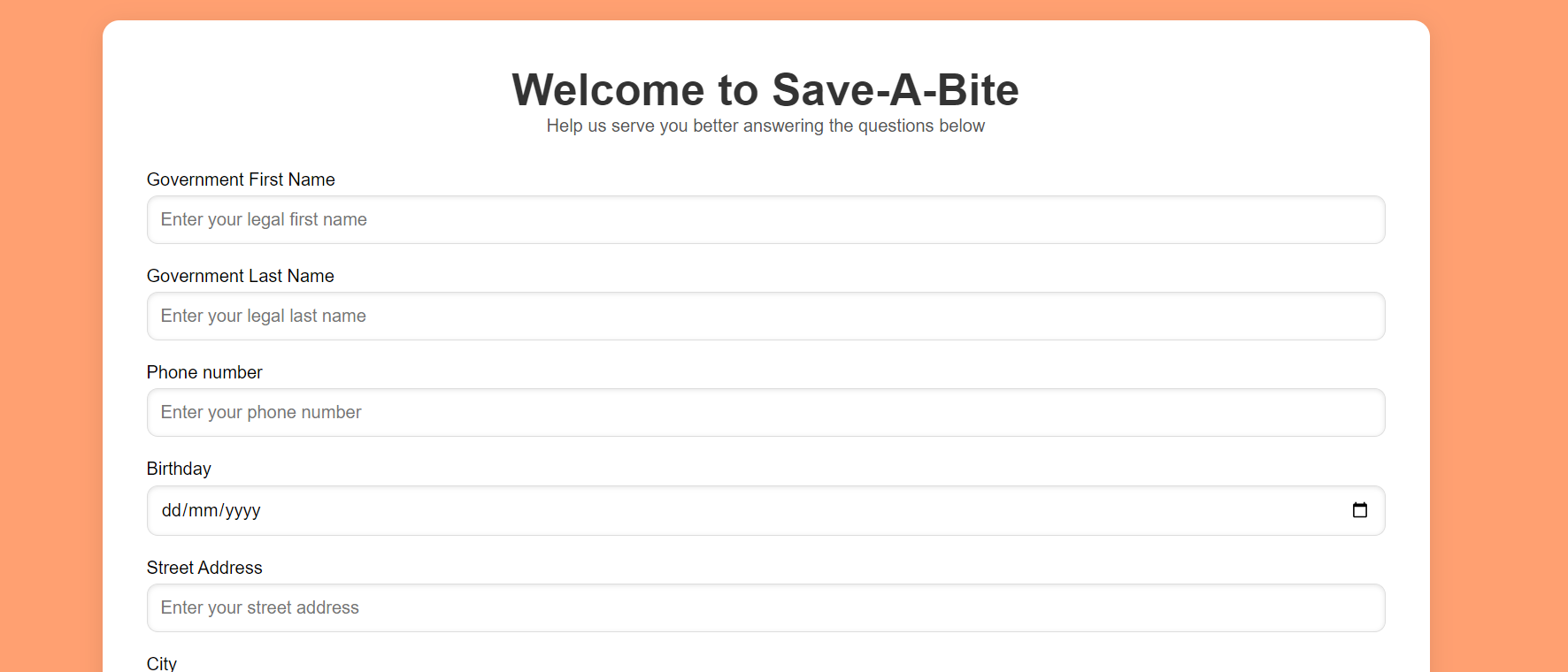 Save-A-Bite | Devpost