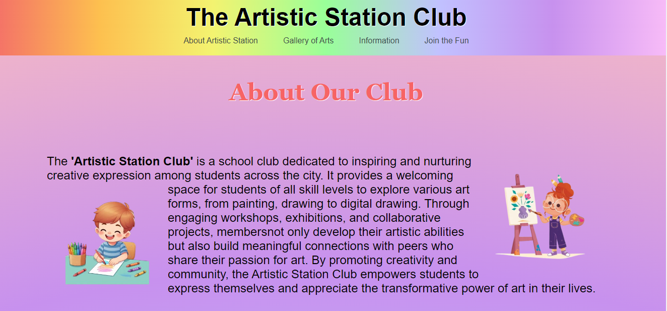 The Artistic Station Club | Devpost