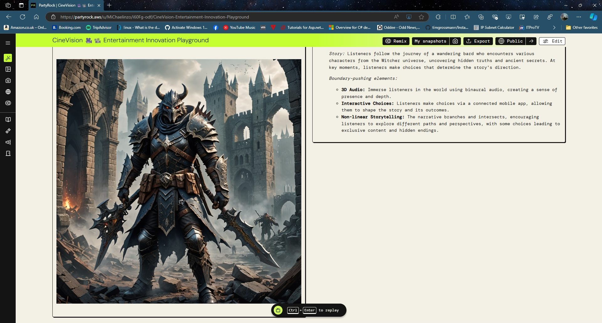 CineVision Entertainment Innovation Playground | Devpost