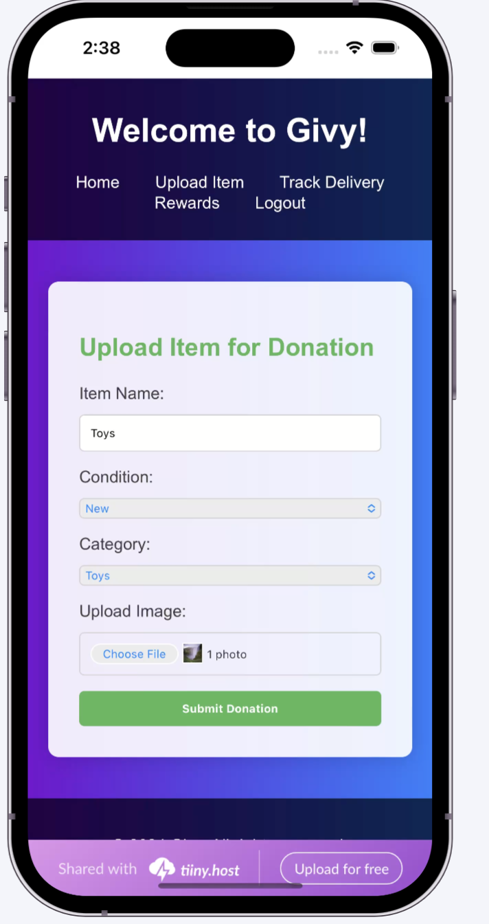 Givy-Gift the needy | Devpost