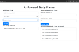 AI Powered Study Planner | Devpost