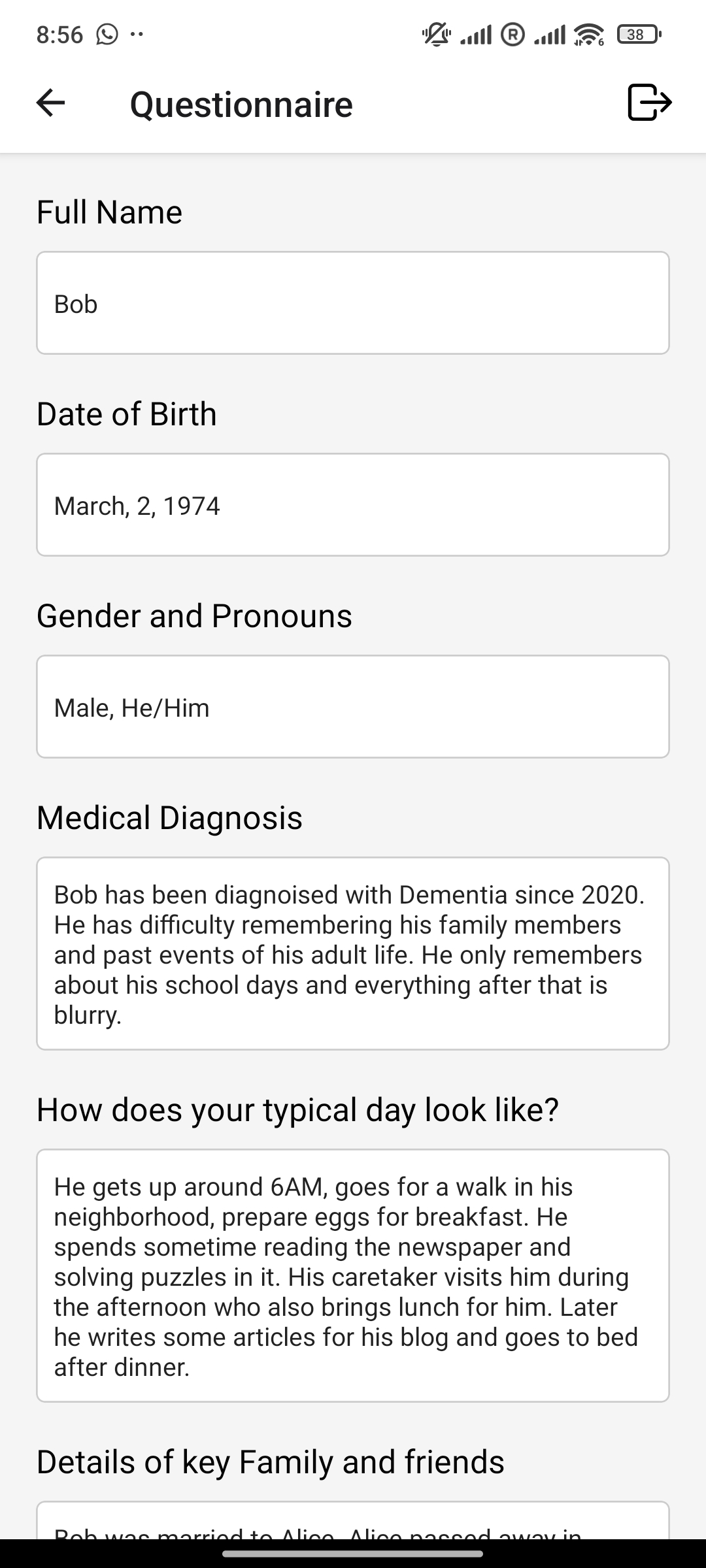 Patronus - A spell against dementia | Devpost