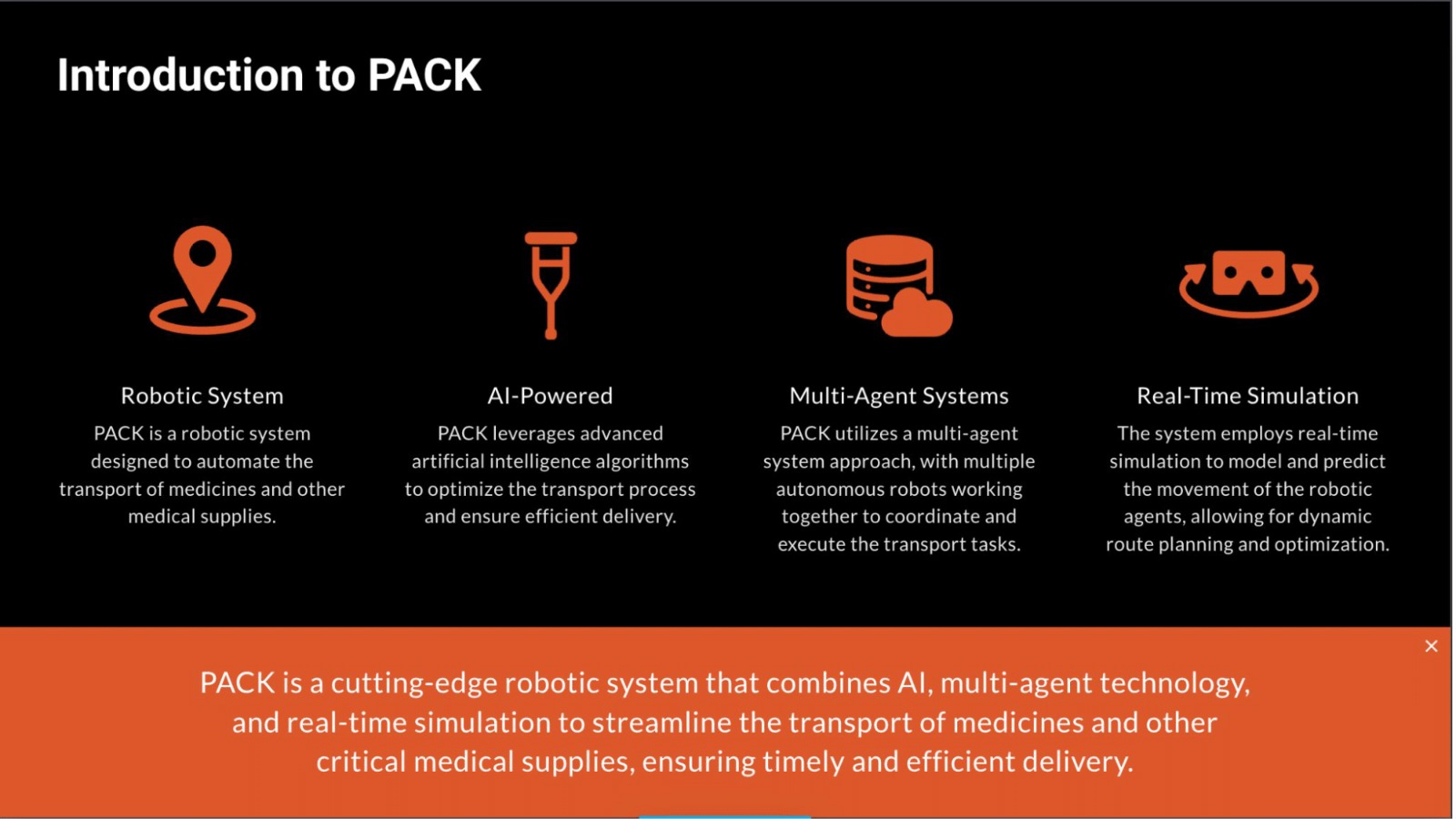 PACK: Pharmaceutical Autonomous Cart for Kinetics | Devpost
