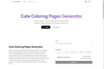 Cute Coloring Pages Generator | Devpost