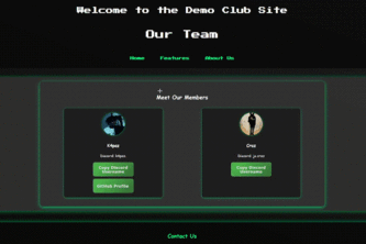 Demo Club Site | By K4paz & Craz | Devpost