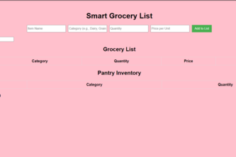 Smart Grocery List | Devpost