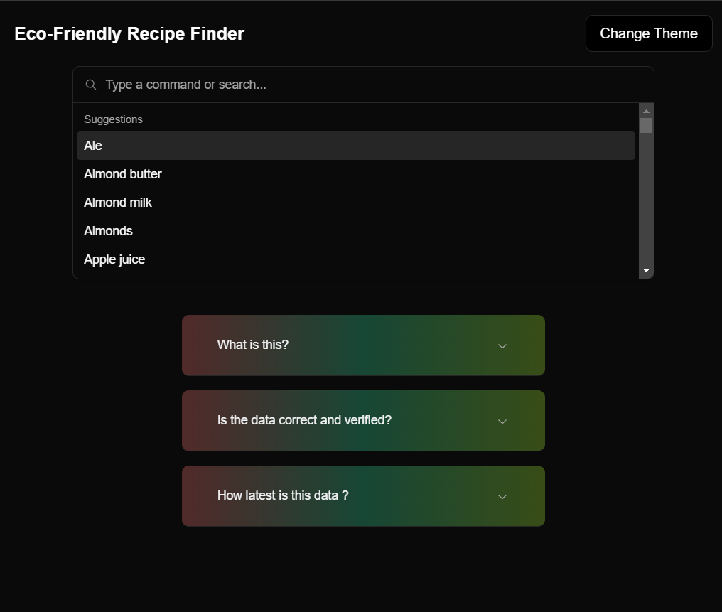 Eco Friendly Food Alternative App | Devpost