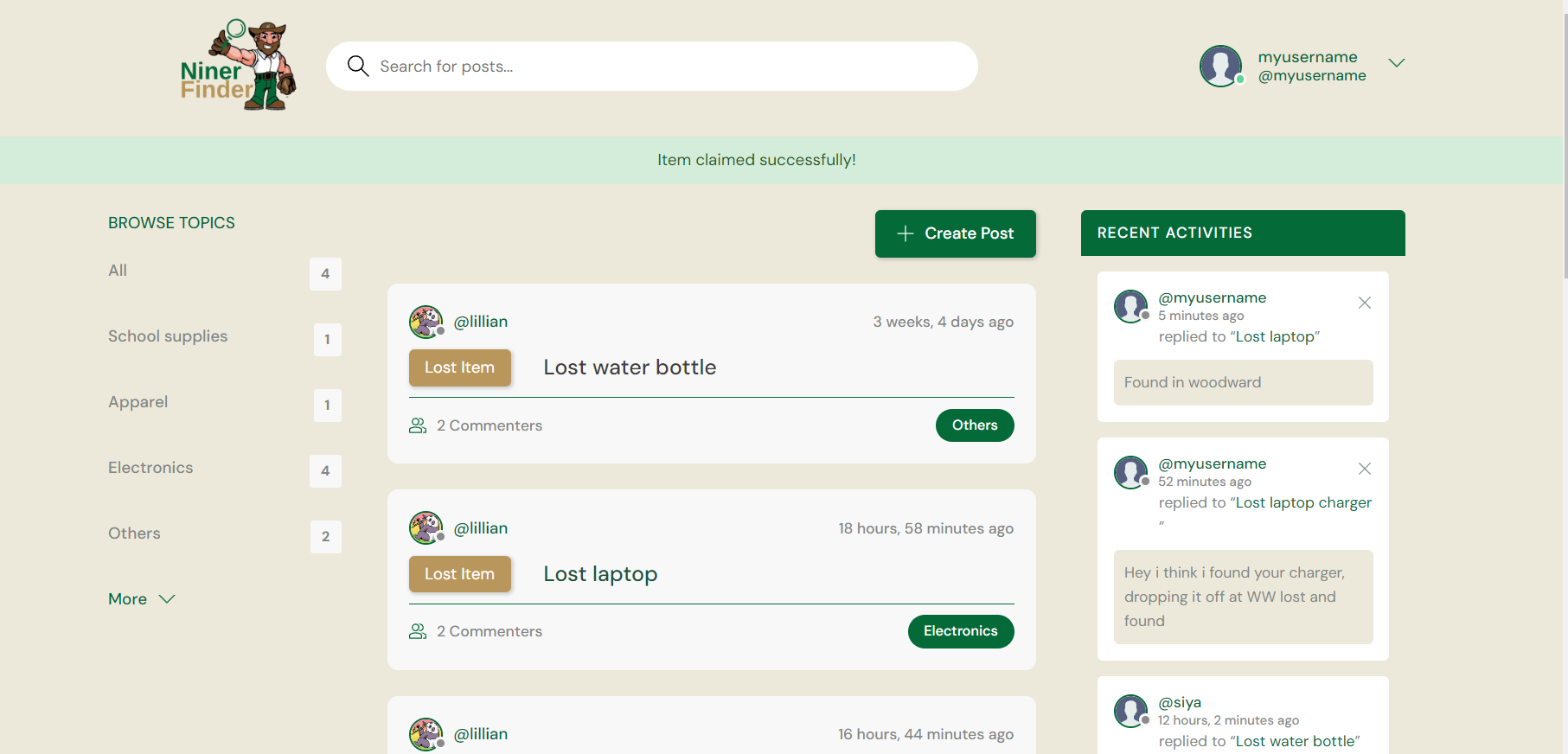 GH24 - Niner Finder | Devpost