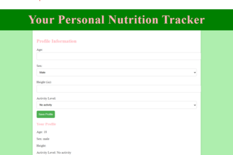 Nutrition Tracker | Devpost