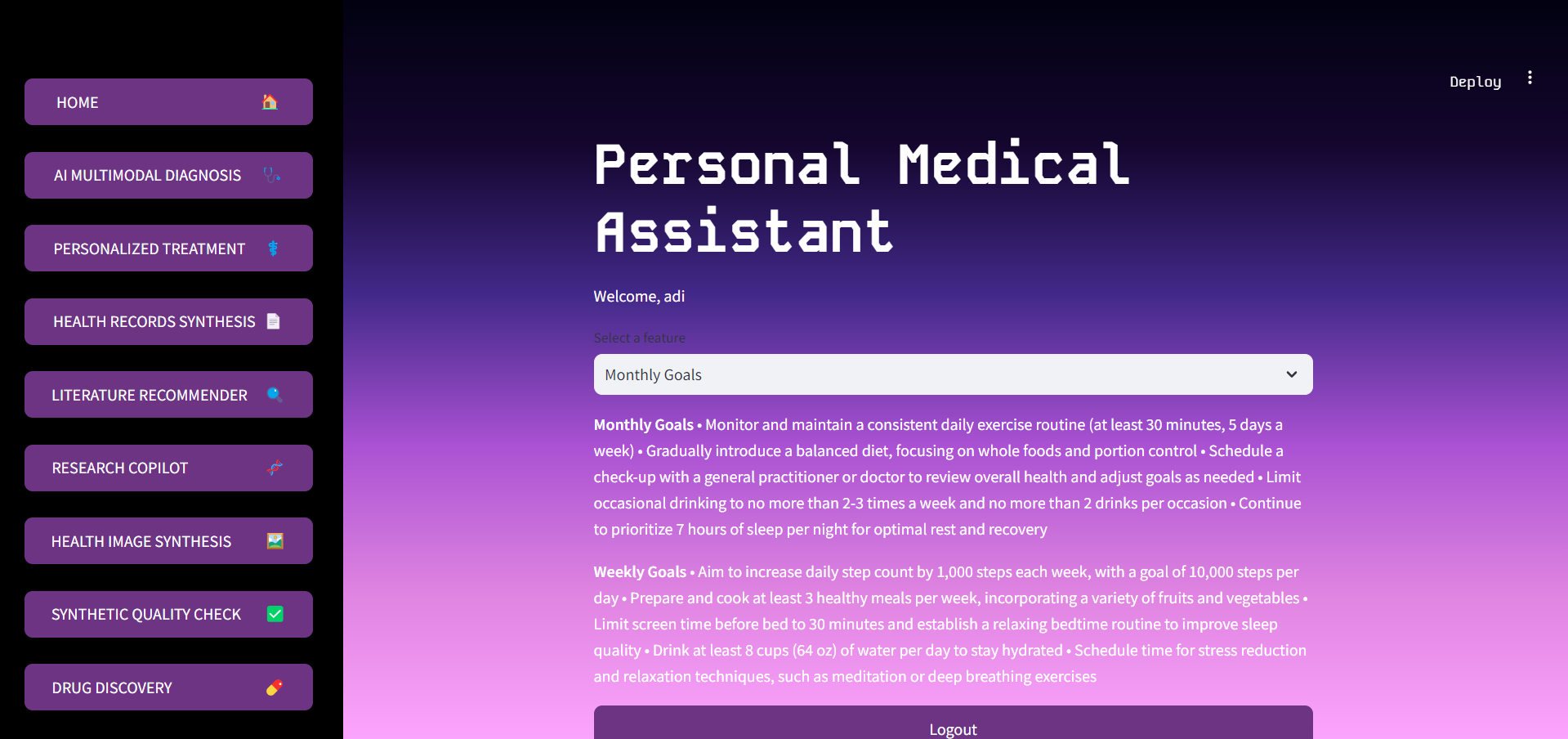 GenAI Medical Research, Treatment and Research Copilot | Devpost