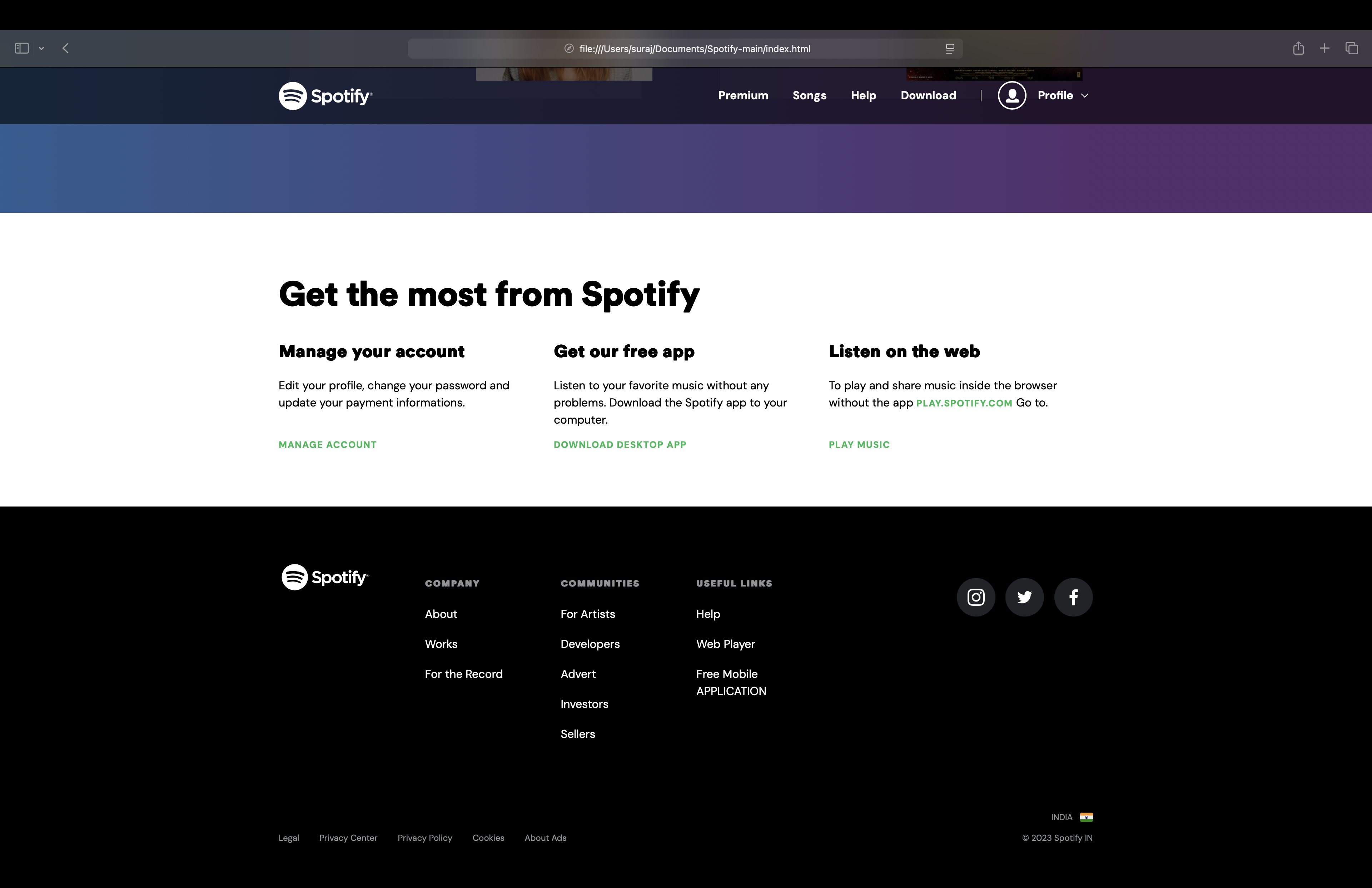 Spotify CLone | Devpost