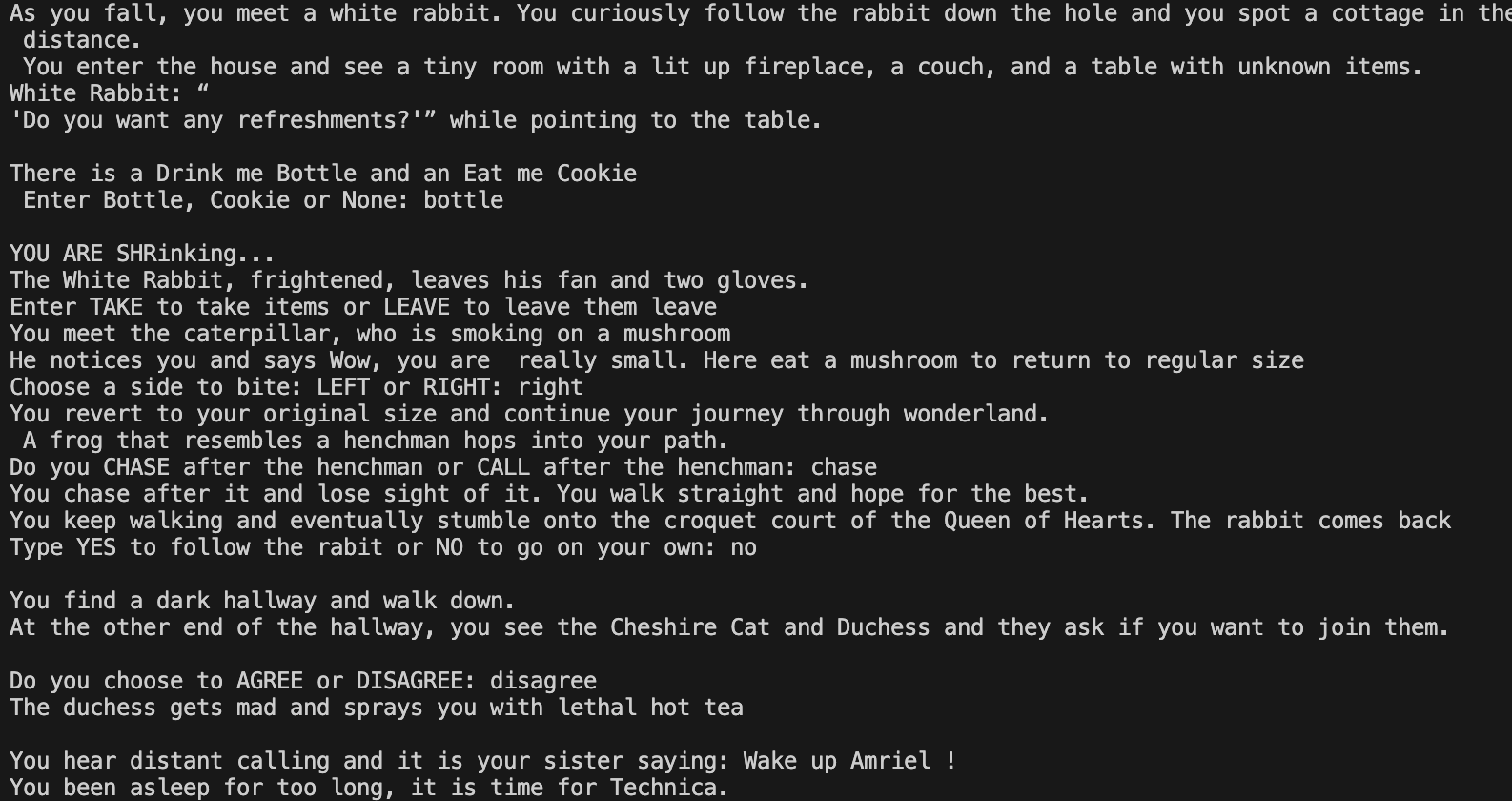 Survive Wonderland | Devpost