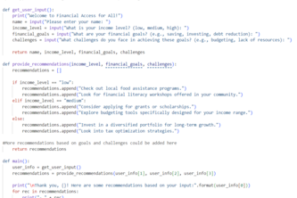 Financial Access for All | Devpost