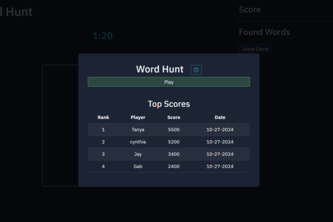 Team Three-Fourths Indian - Word Hunt - Riddle Me This | Devpost