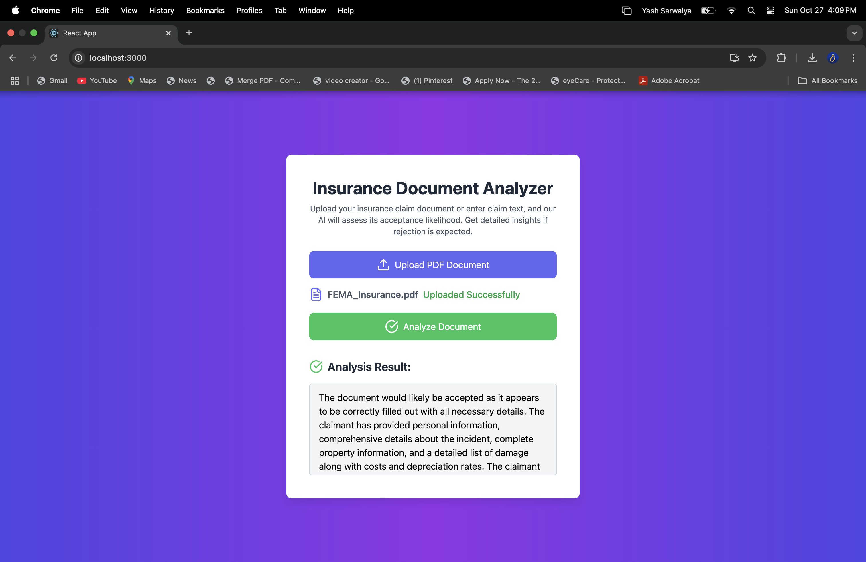 ClaimGuard: AI-Powered Insurance Claim Validator | Devpost