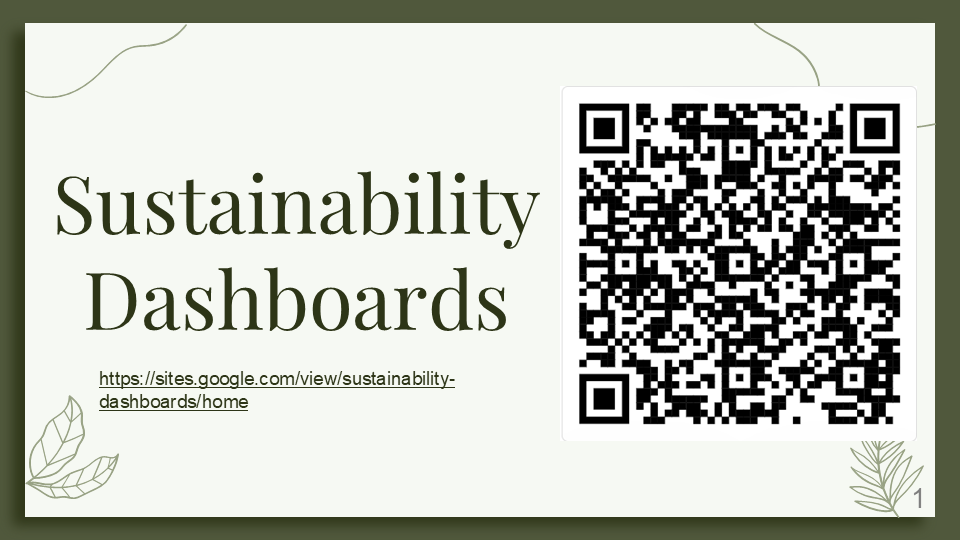 Sustainability Dashboards | Devpost