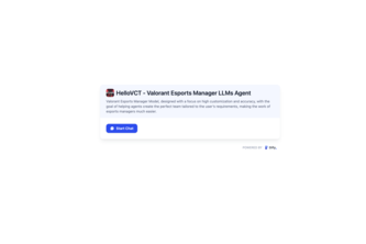 VCT Hackathon: Esports Manager Challenge: Create a LLM-powered digital assistant with Amazon ...