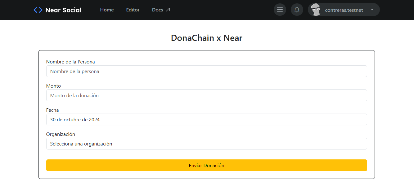 DonaChain x Near | Devpost