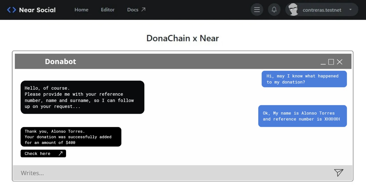 DonaChain x Near | Devpost