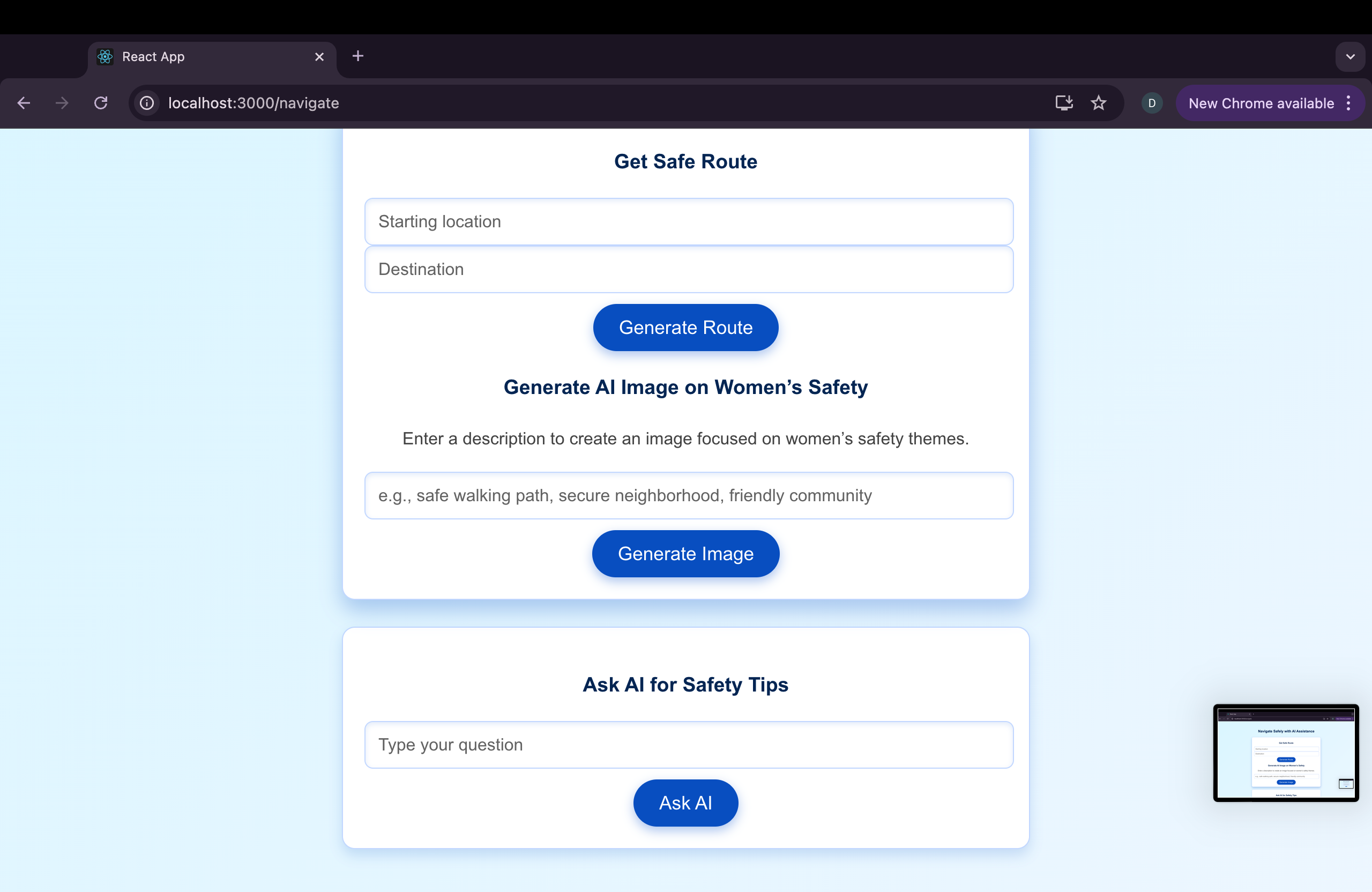 Safe Streets: AI-Powered Women’s Safety Navigator | Devpost