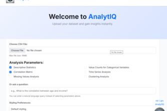AI-Powered Data Analysis Platform with AnalytIQ | Devpost