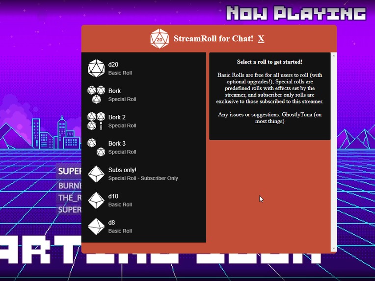 StreamRoll For Chat | Devpost