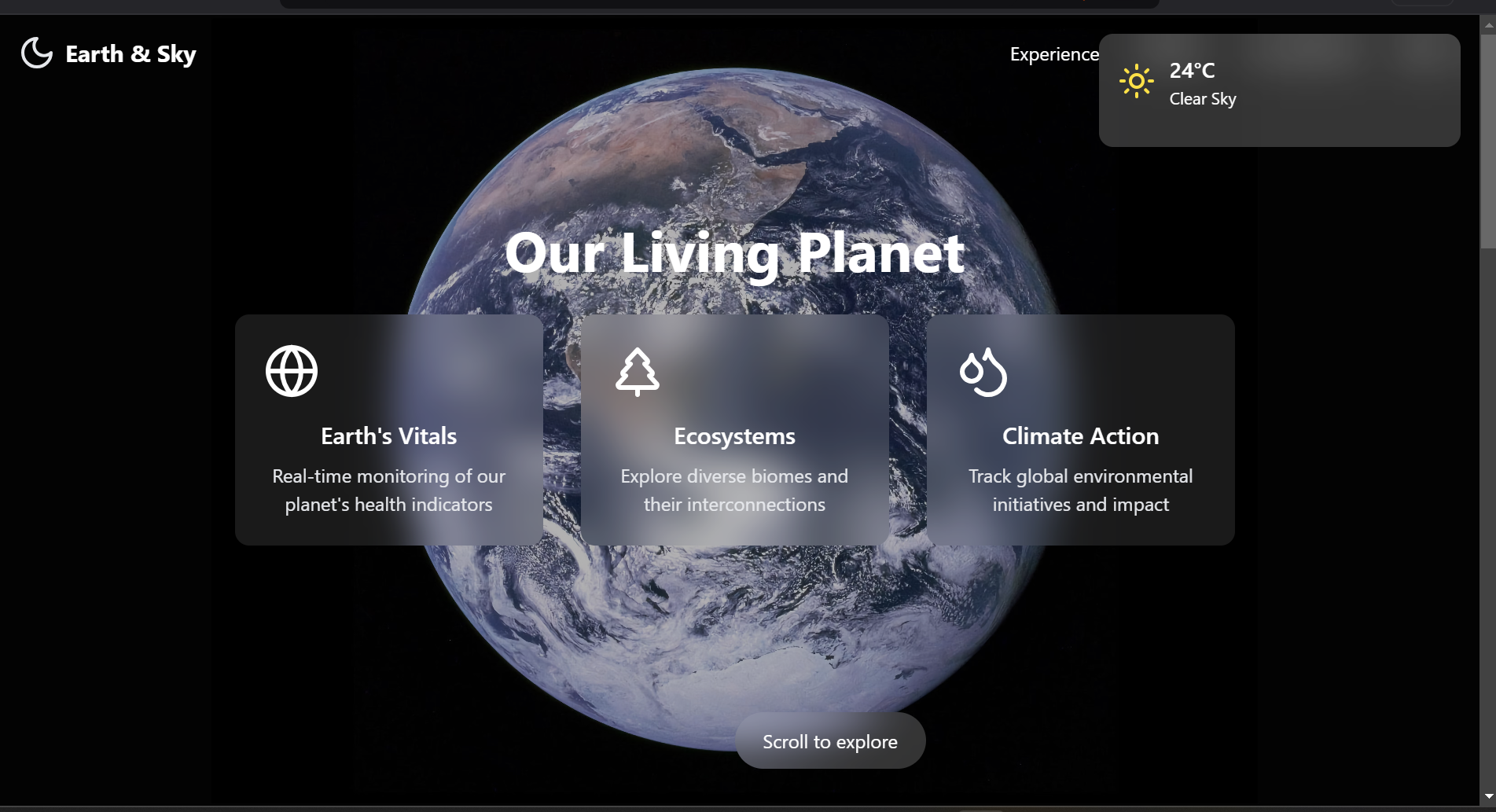 EARTH N SKY Explorer | Devpost