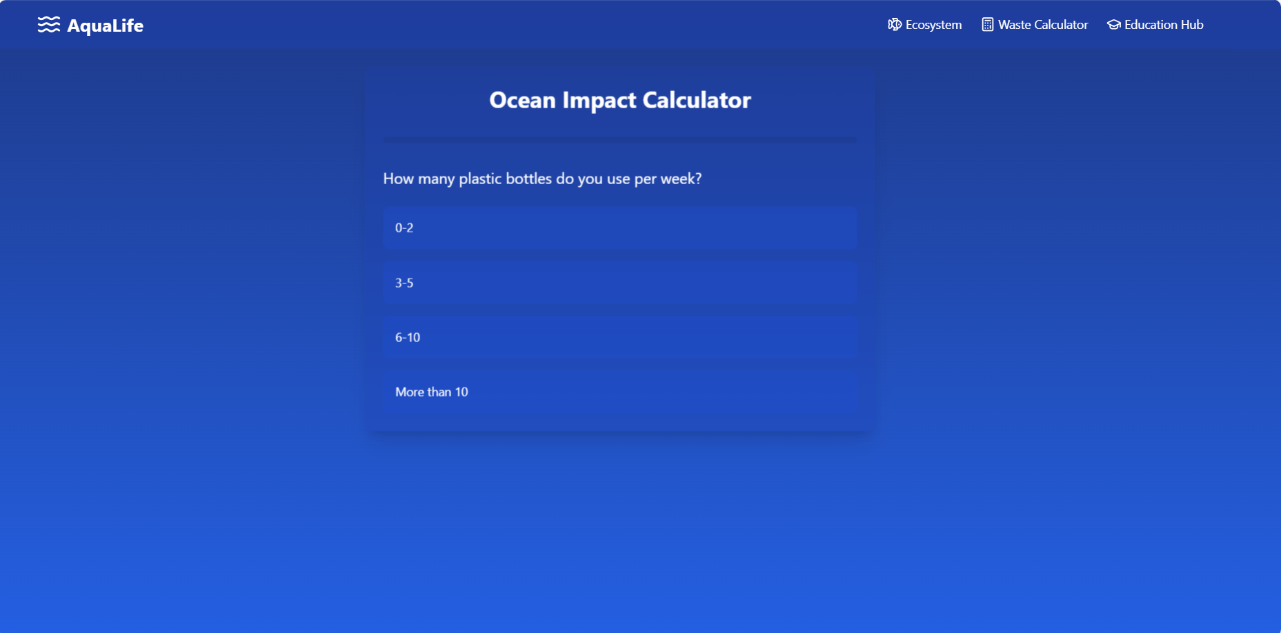 BlueConserve: Virtual Marine Sanctuary | Devpost