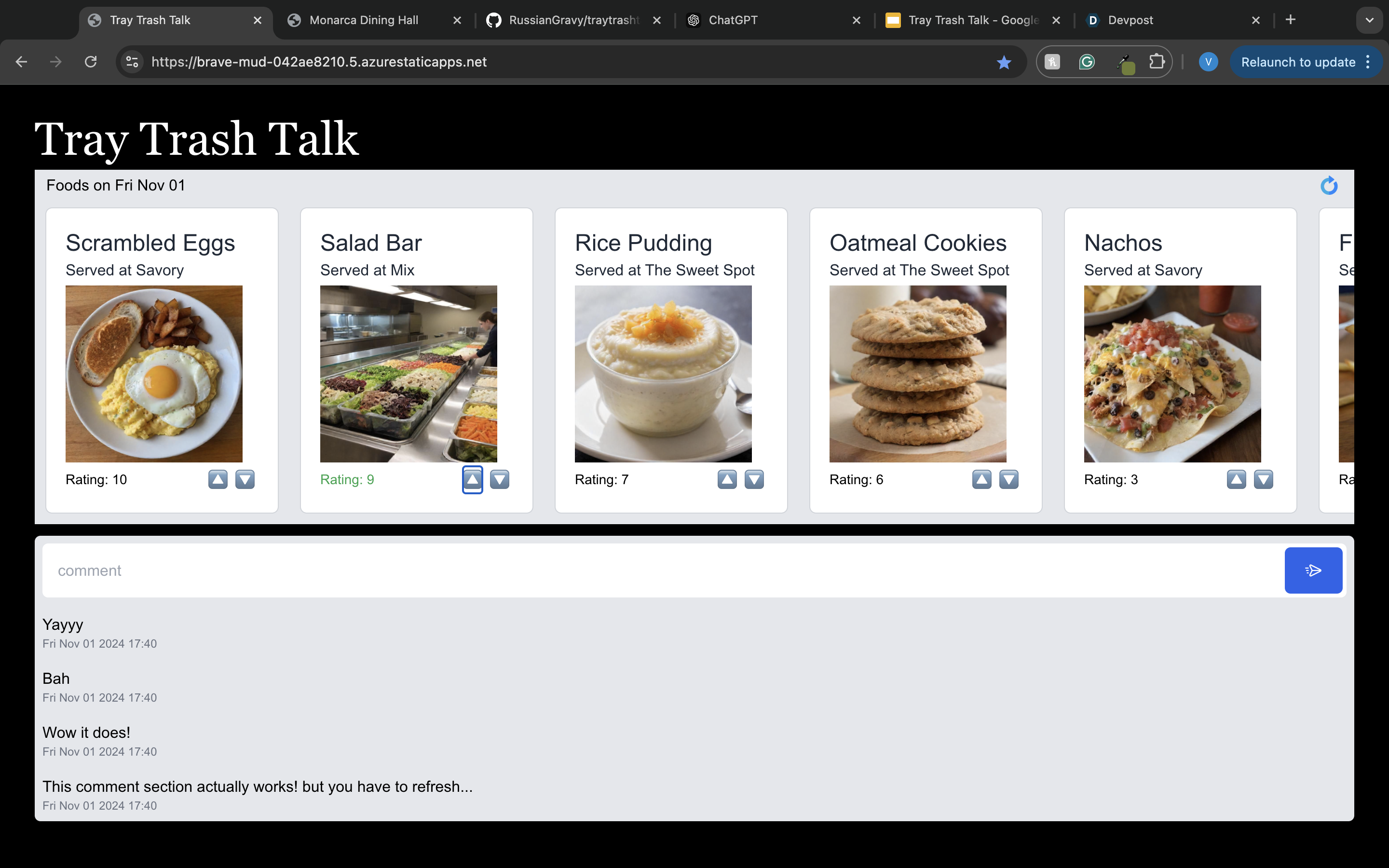 Tray Trash Talk | Devpost