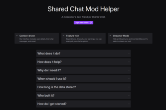 Shared Chat Mod Helper | Devpost
