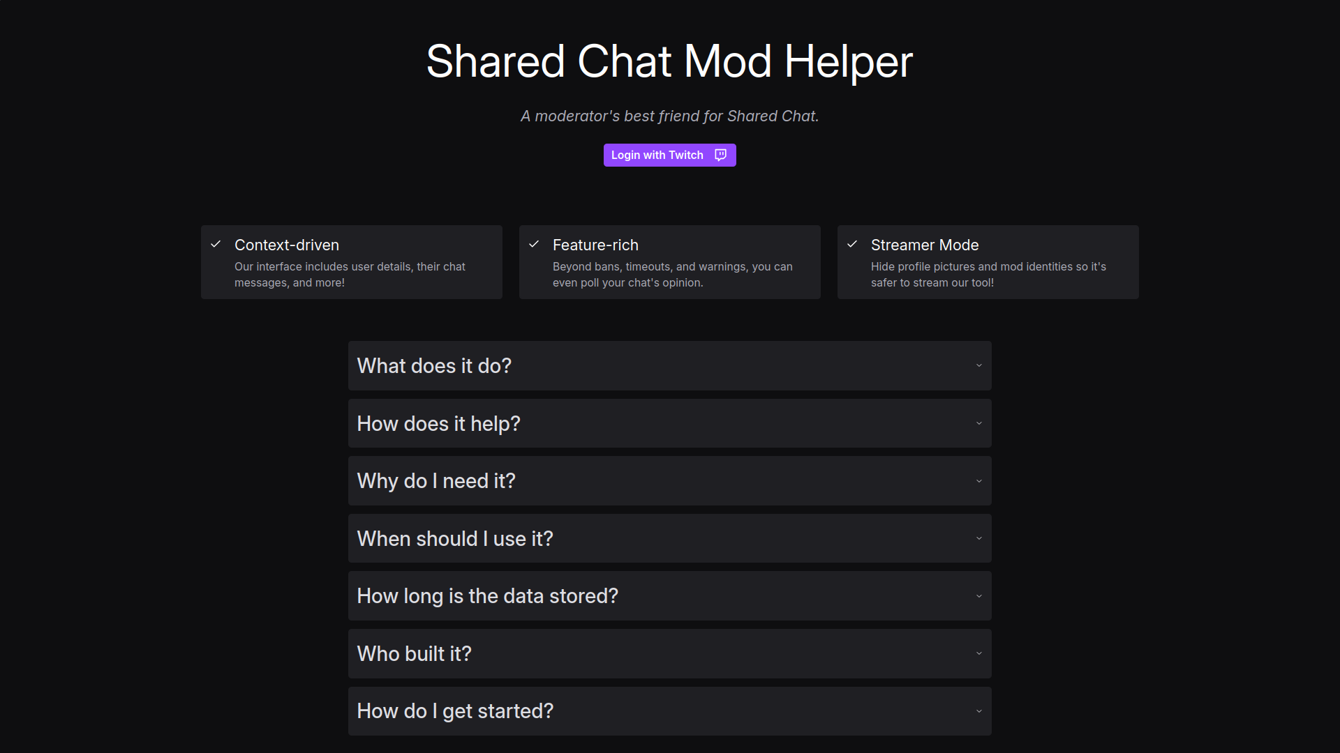 Shared Chat Mod Helper | Devpost