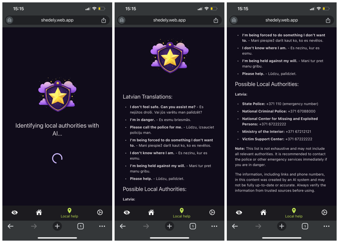SheDely – Empowering Women's Safety with AI | Devpost