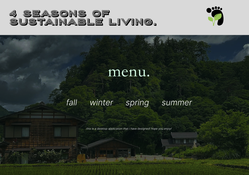 4 Seasons of Sustainable Living | Devpost