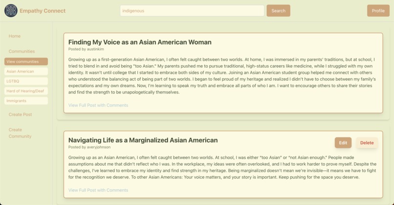 Empathy Connect | Devpost