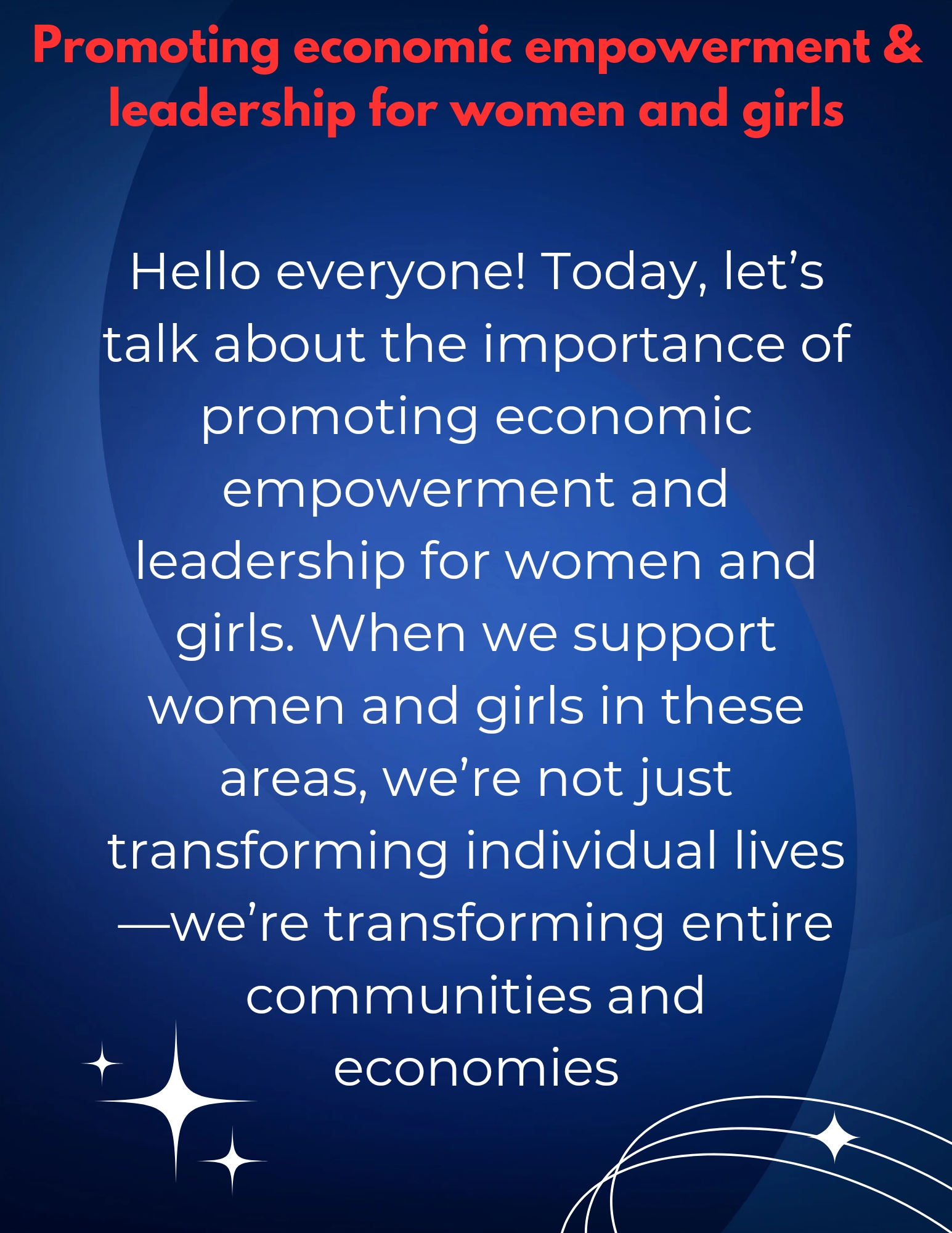 Promoting economic empowerment for women | Devpost