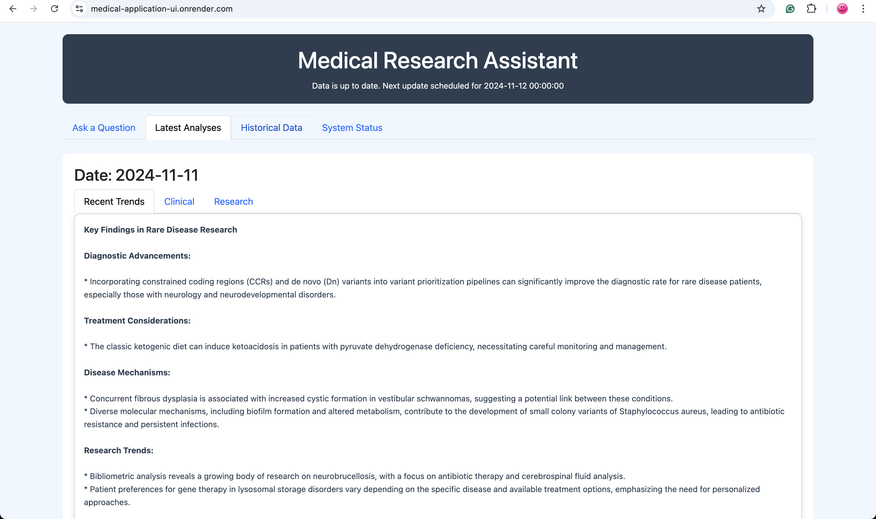 MediLens: AI-Powered Medical Research Intelligence Platform | Devpost